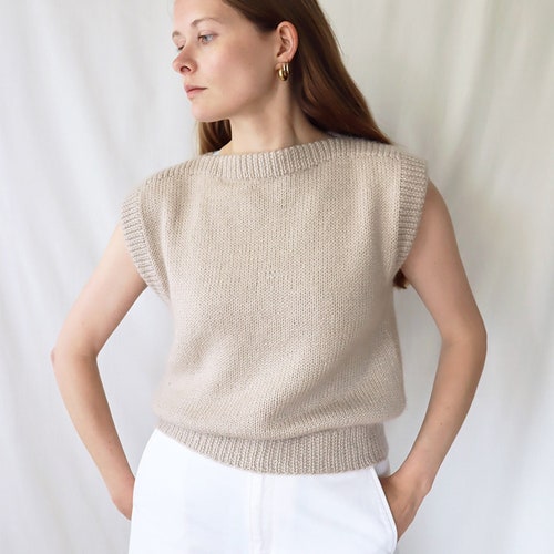Knitting Pattern Easy Vest - Etsy