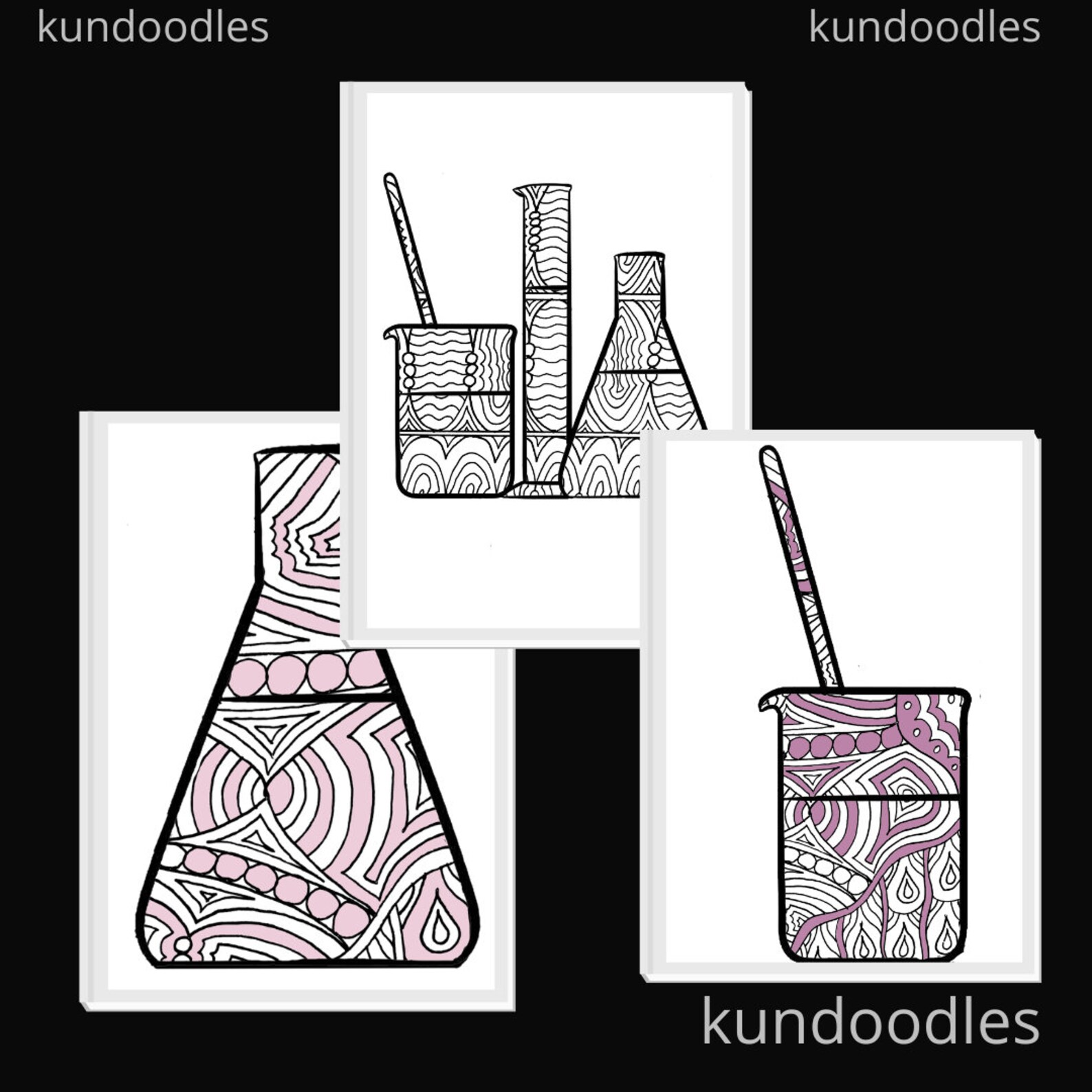 Printable Science Adult Coloring Pages. SCIENCE Flasks, Science ...