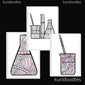 Printable Science Adult Coloring Pages. SCIENCE Flasks, Science ...