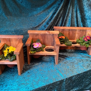 Garden Furniture Plant Pot Holder | Chair Plant Pot Holder | Bench ...