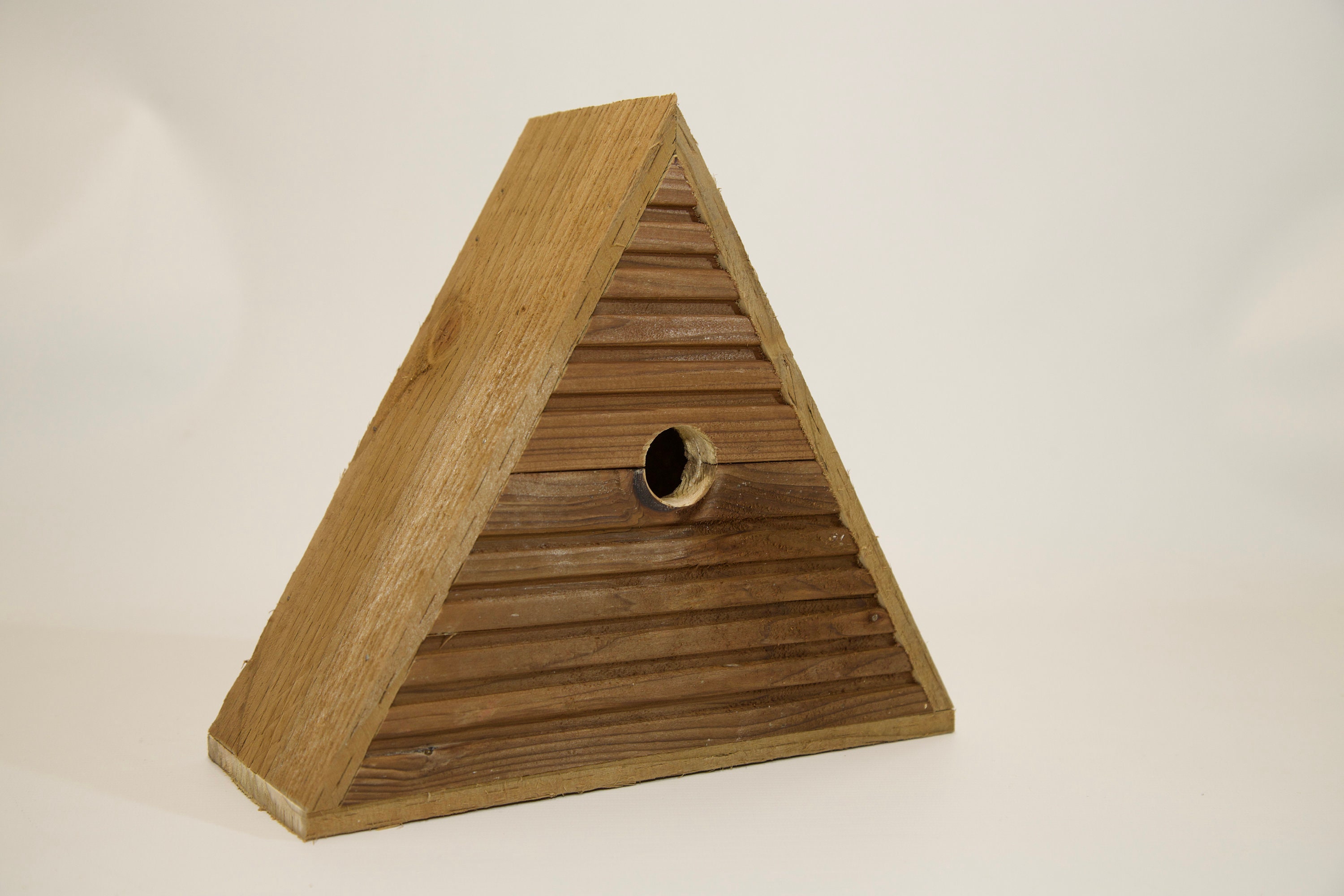 Triangular Birdbox / Wooden Birdbox / Wall Mounted / Pine and | Etsy