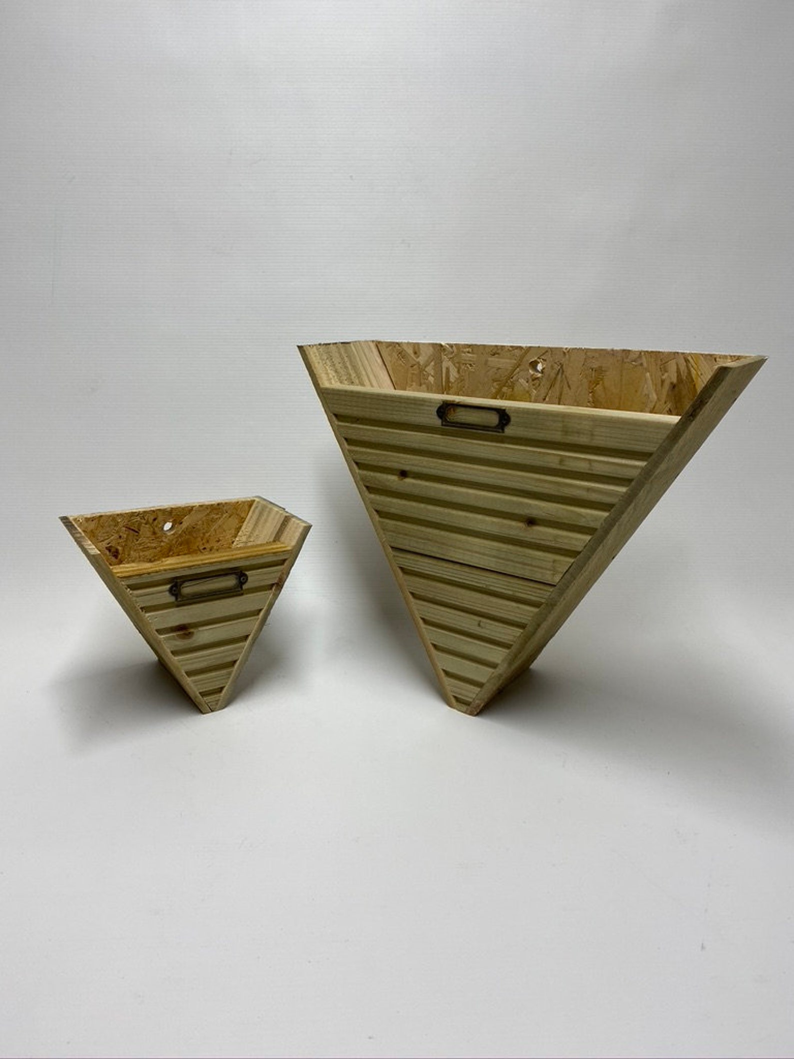 Stylish Herb Planters / Triangular Planter / Wooden Planter / - Etsy UK