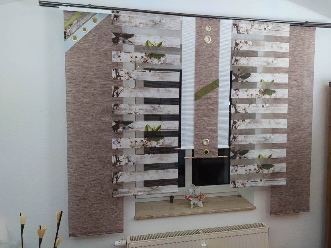 Gardinen Flächengardinen Set modern | Etsy