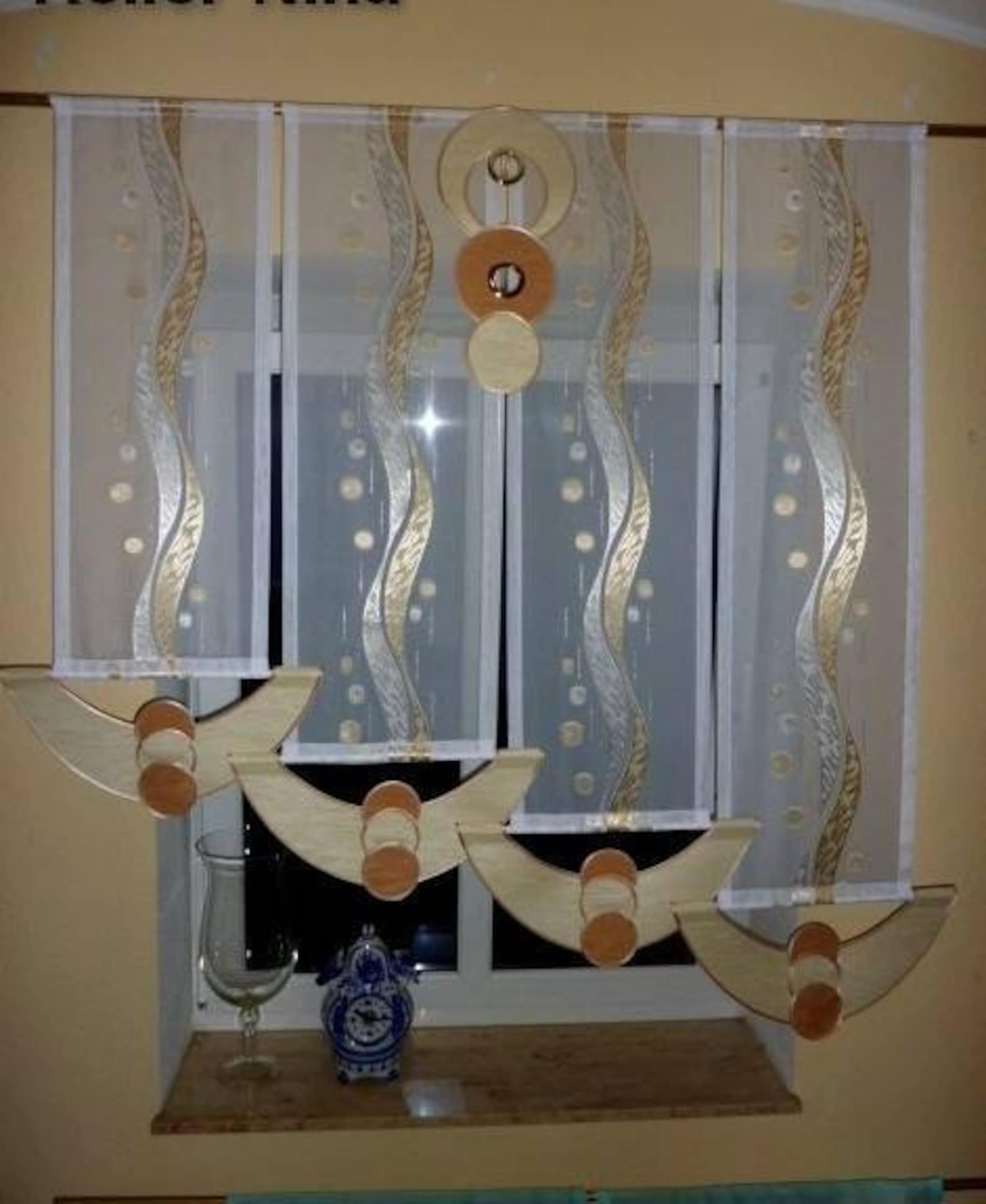 Gardinen - Flächengardinen Set - modern - Etsy.de