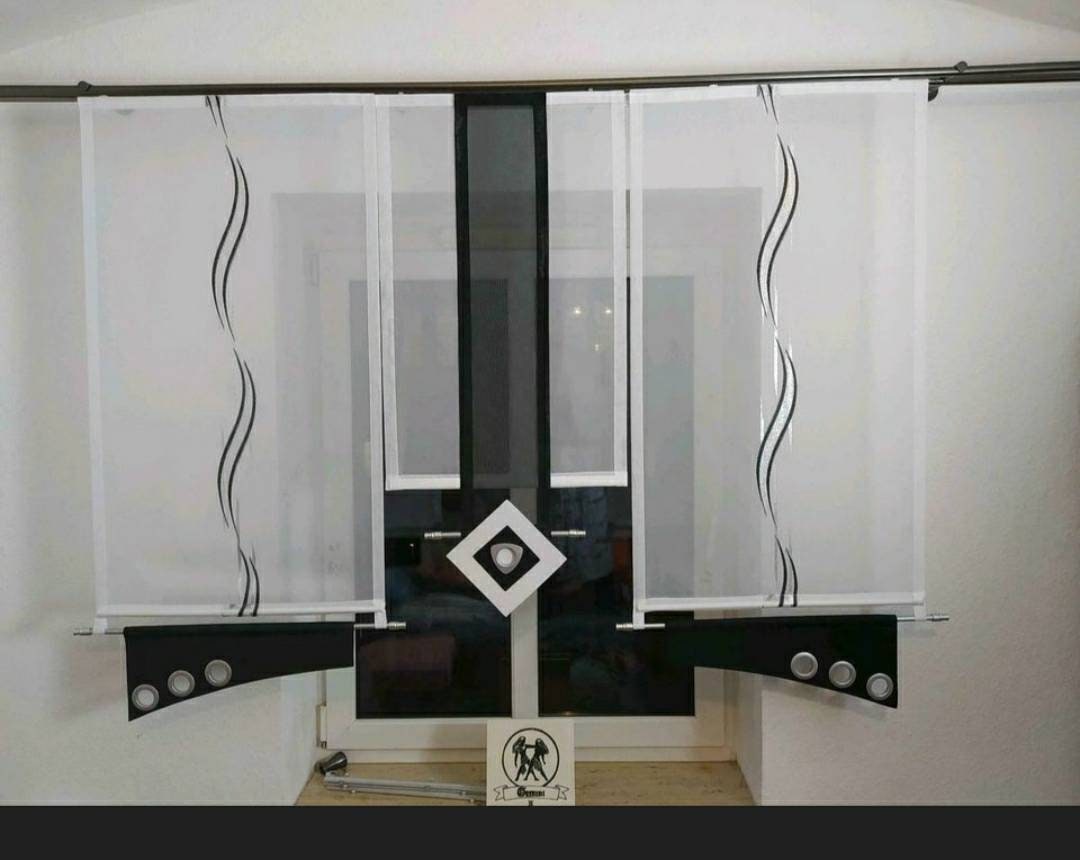 Moderne Gardinen Set.Schiebegardinen,Flächengardinen - Etsy.de