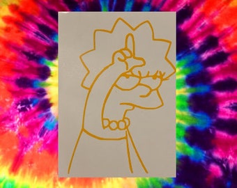Lisa Simpson Sticker - Etsy