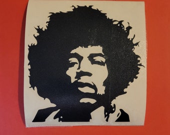 Jimi Hendrix Sticker Cool Stickers Rock and Roll Gift Guitarist Gift ...