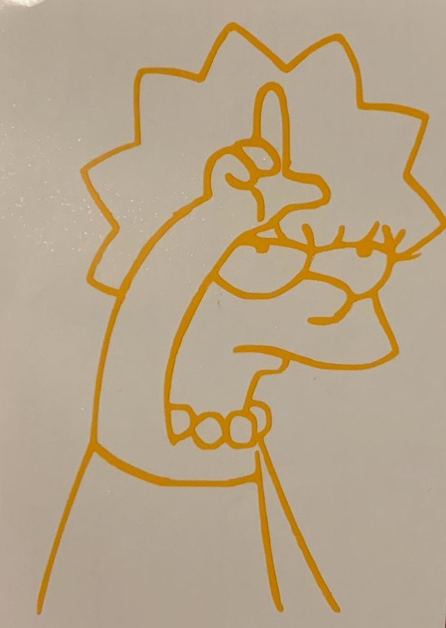 Lisa Simpson Loser Vinyl Sticker Decal - Etsy