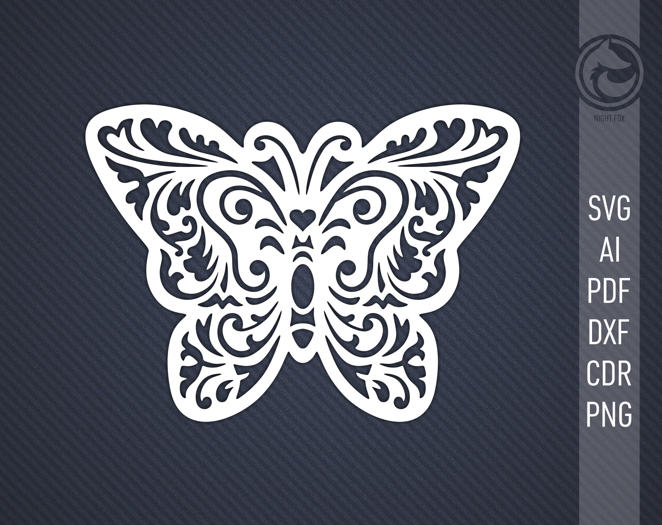Papillon floral SVG fichier papillon dxf fichiers coupés | Etsy