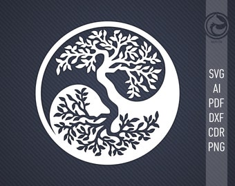 Yin Yang Tree | Etsy