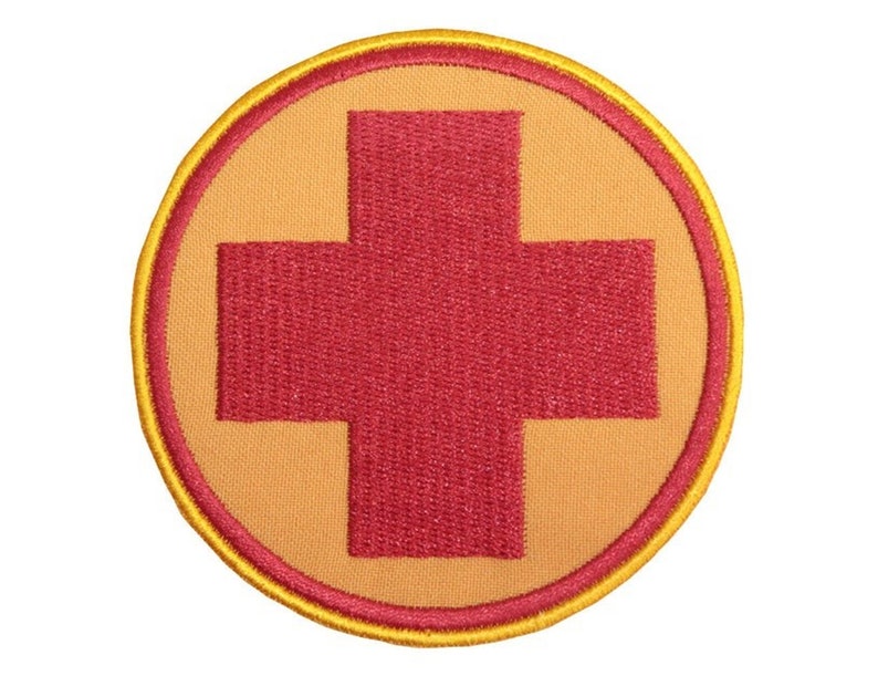 Red/blue TF2 medic Sleeve Patches Sew-on Iron-on | Etsy