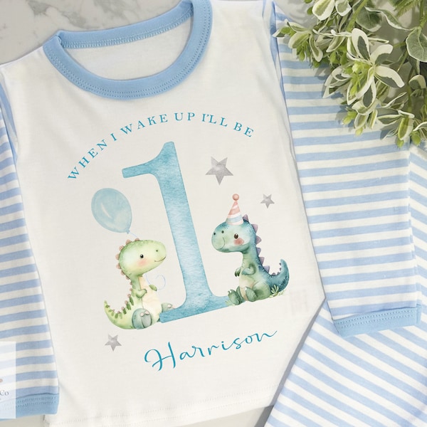 Dinosaur 1st Birthday Pyjamas - Etsy UK