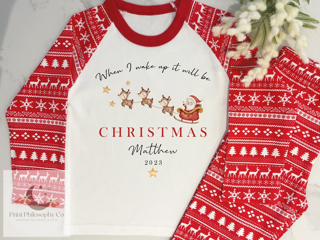 Christmas Pyjamas, Kids Christmas Pyjamas, Childrens Xmas Pjs ...