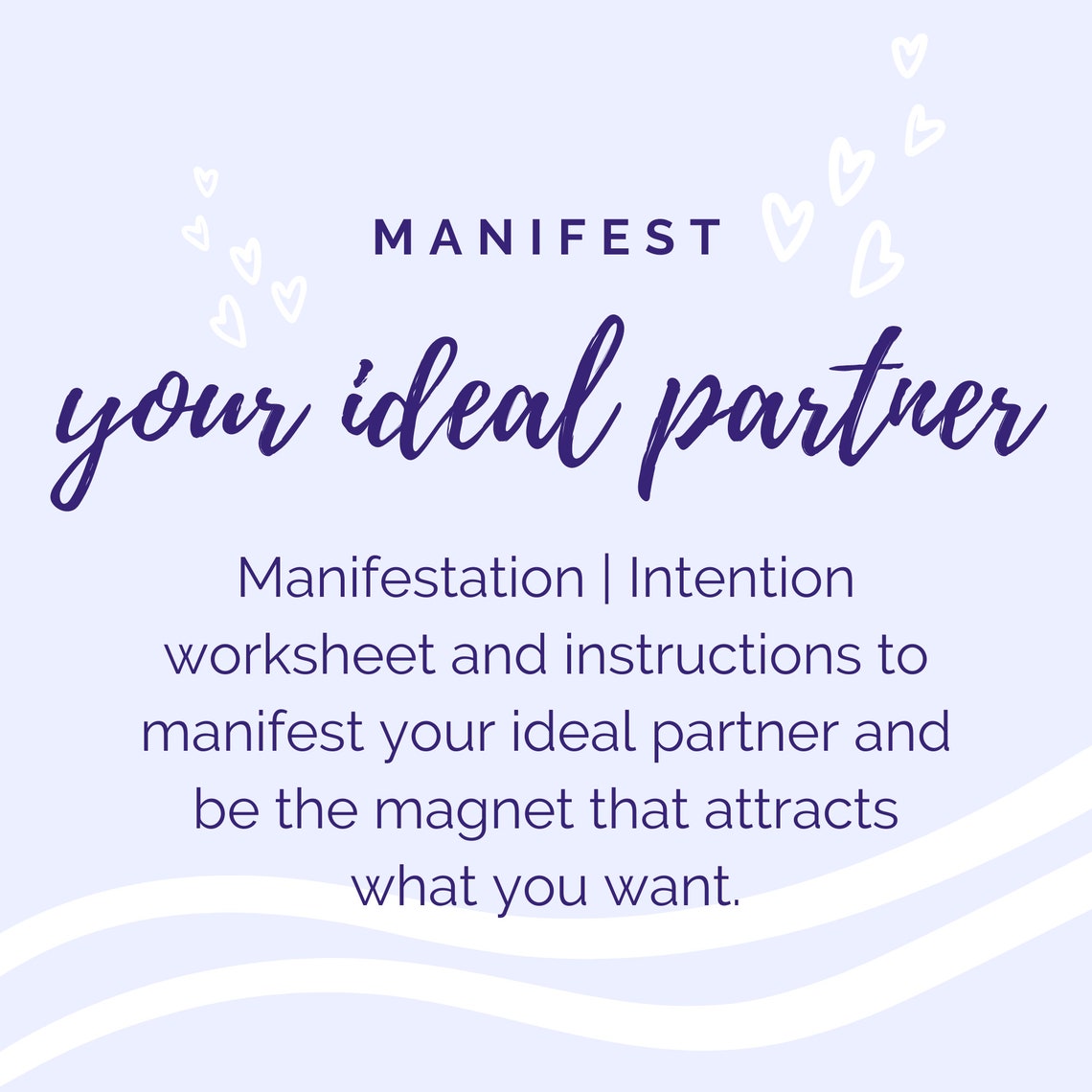 Manifest Your Ideal Partner Printable Worksheet - Etsy