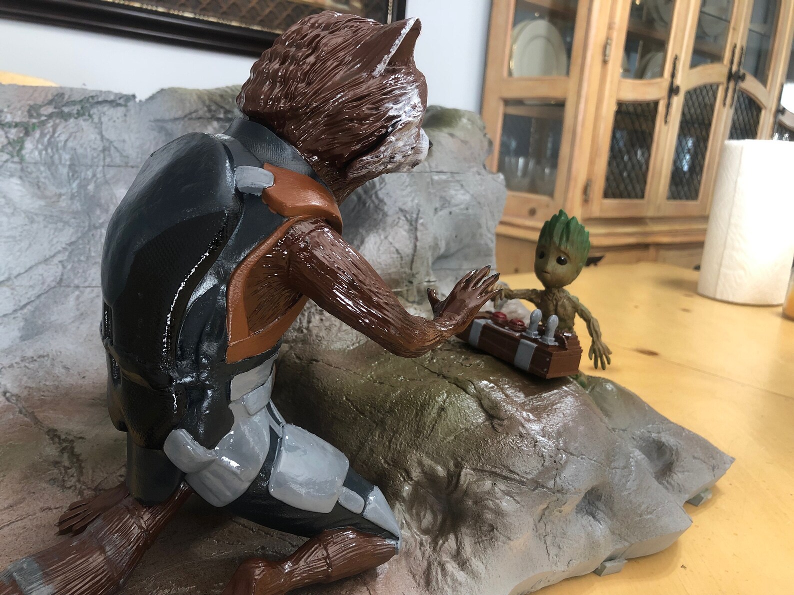 Guardians of the Galaxy Rocket Racoon and Groot Bomb Scene 3D Print - Etsy