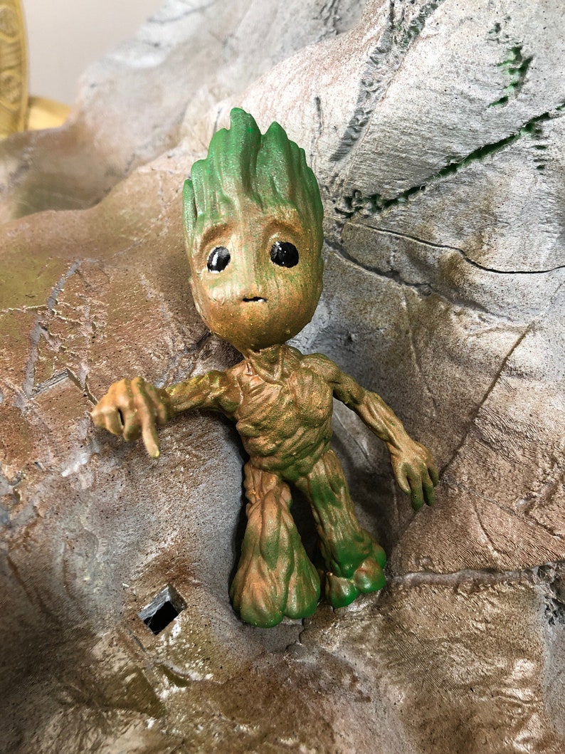 Guardians of the Galaxy Rocket Racoon and Groot Bomb Scene 3D Print - Etsy