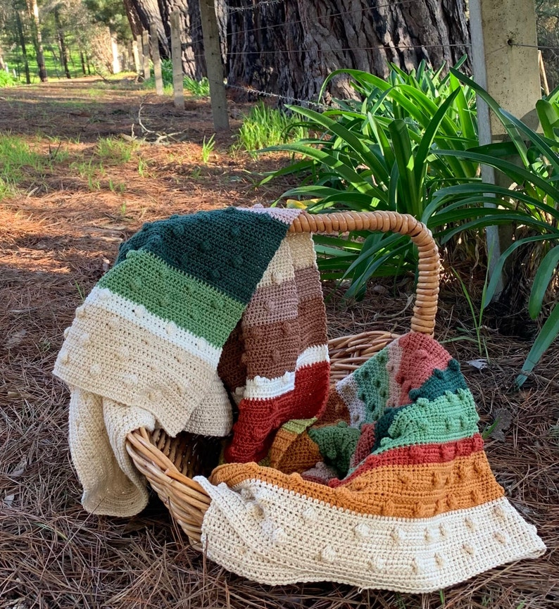 CROCHET PATTERN Jayla Blanket 4 Colourways - Etsy
