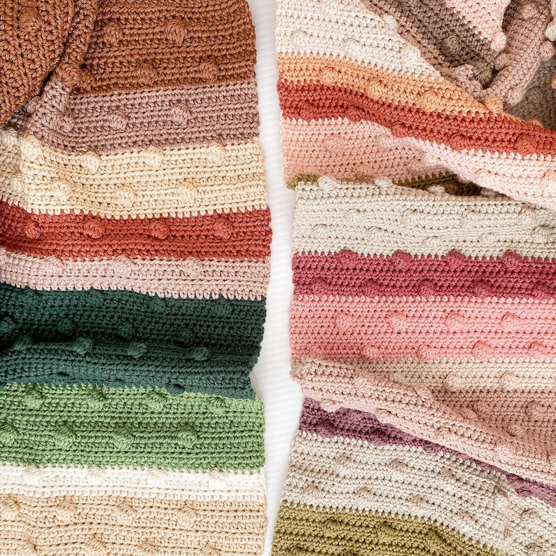 CROCHET PATTERN Jayla Blanket 4 Colourways - Etsy