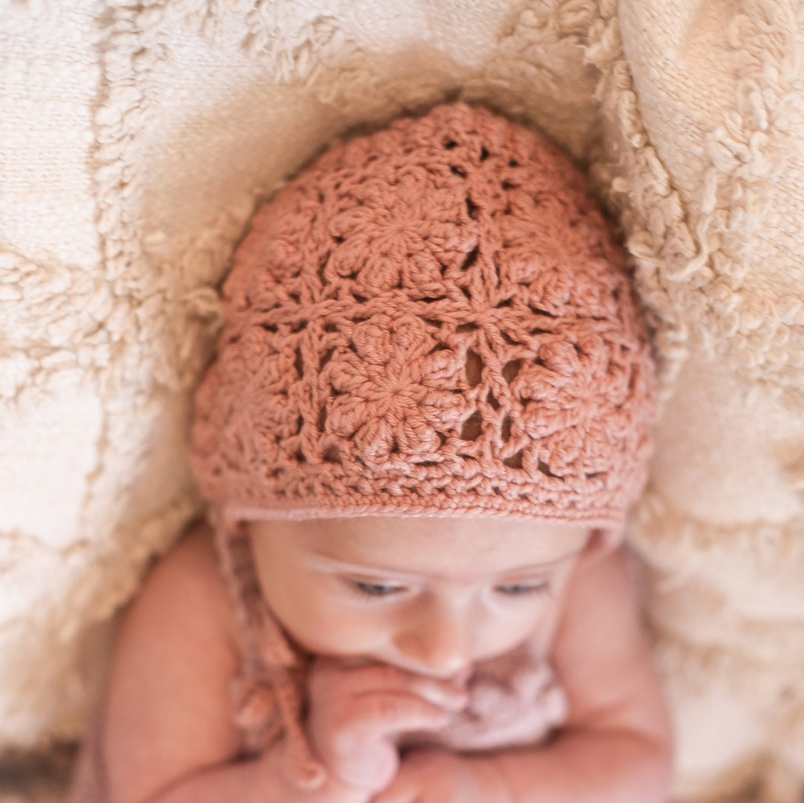 Daisy Square Bonnet Crochet Pattern - Etsy