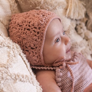 Daisy Square Bonnet Crochet Pattern - Etsy