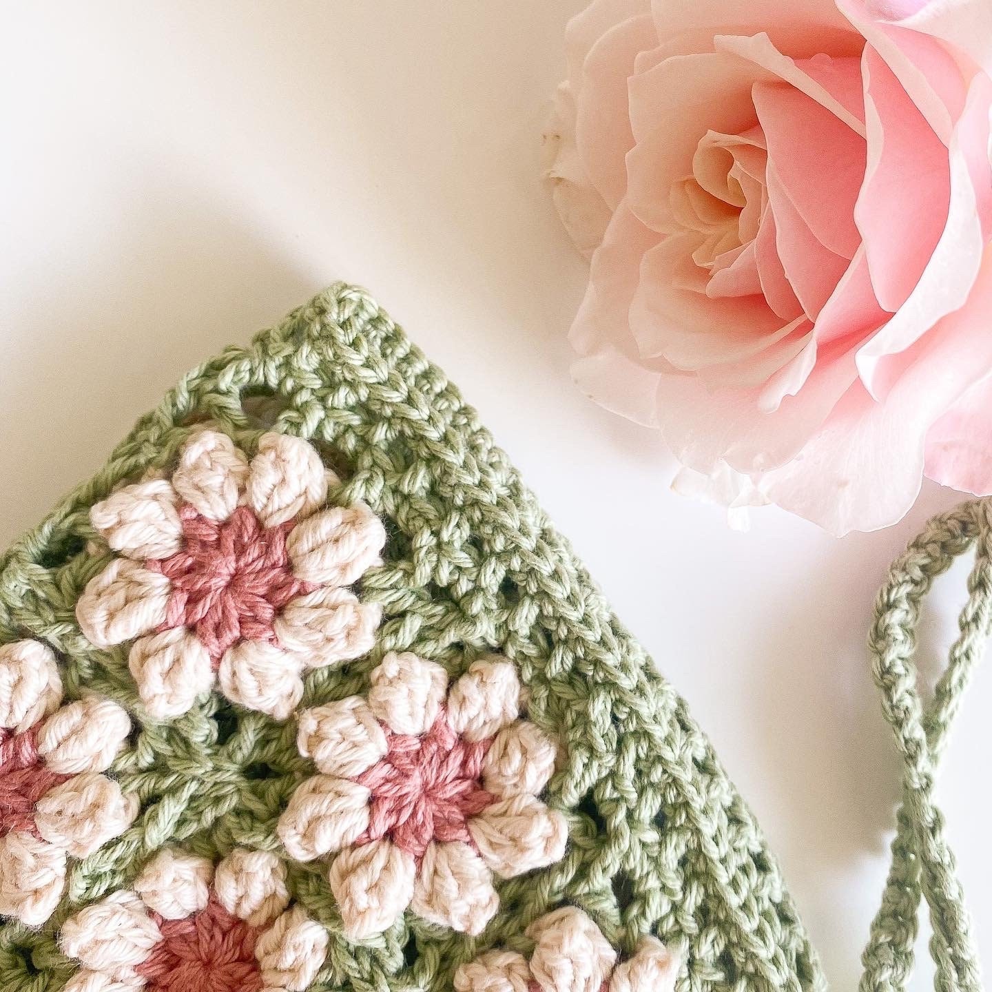 Daisy Square Bonnet Crochet Pattern - Etsy Australia