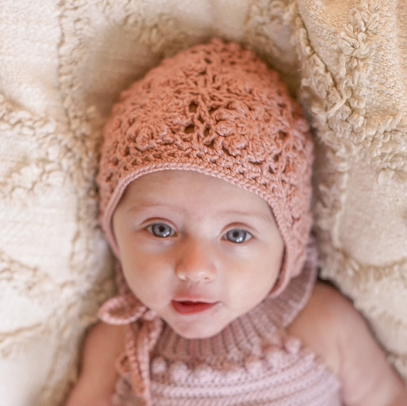 Daisy Square Bonnet Crochet Pattern - Etsy Australia