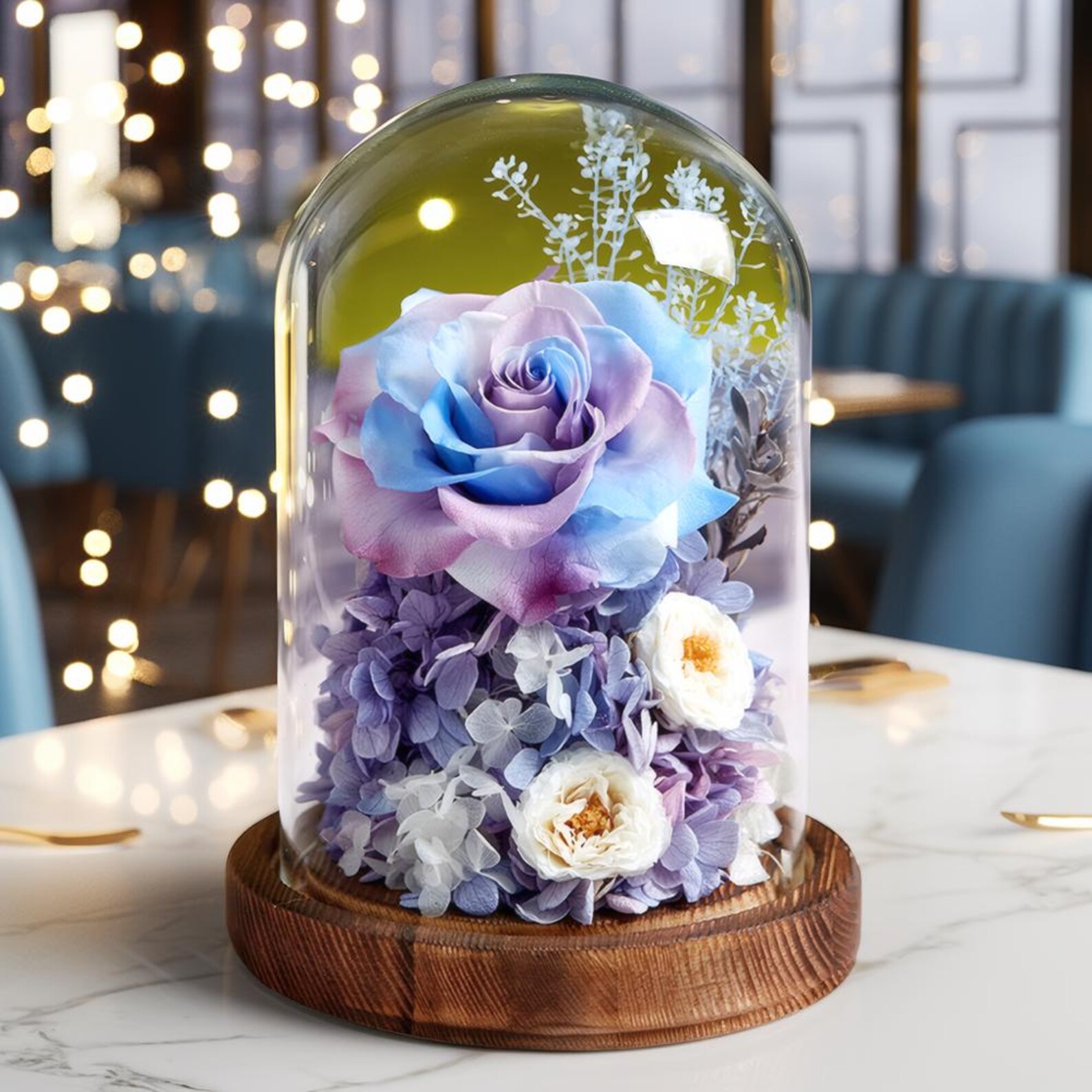 Handcrafted Preserved Rose in Glass Dome: Eternal Flower Gift - Etsy