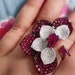 Ruby Cocktail 925 Silver Ring With Masonite Big Flower Ring Gemstone ...
