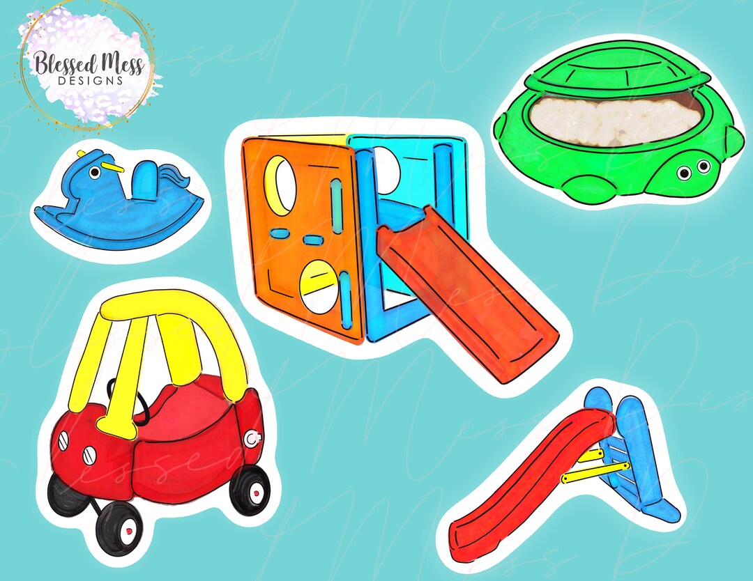 Playground Sticker Bundle Ready for Digital Download Png - Etsy