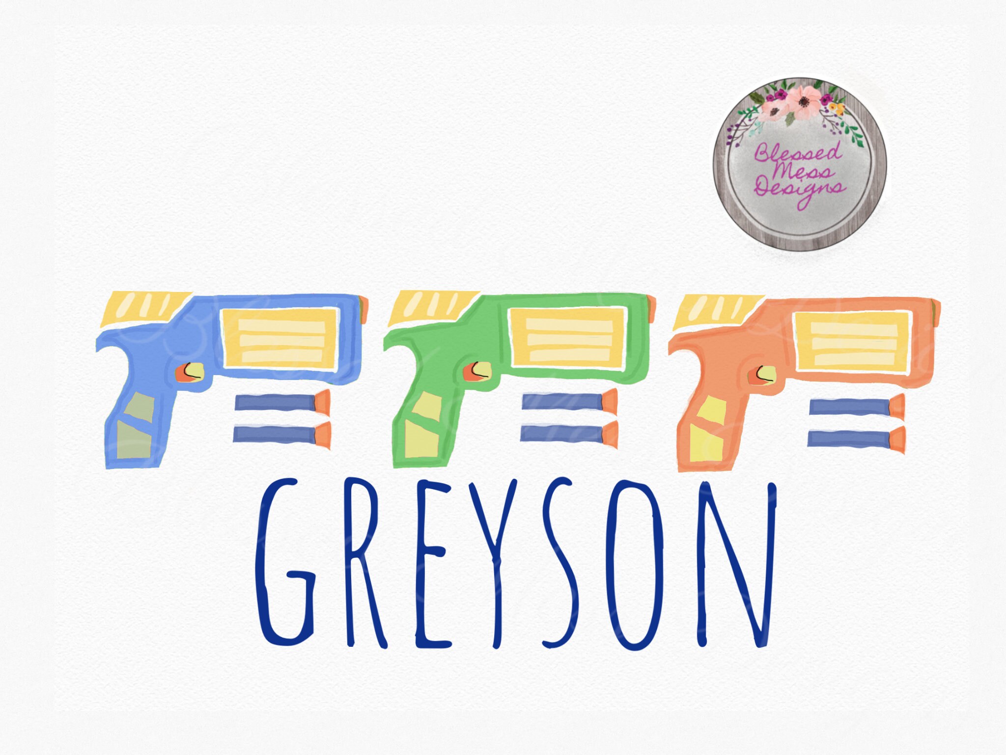 Toy Gun Trio Sublimation Digital Download Png - Etsy