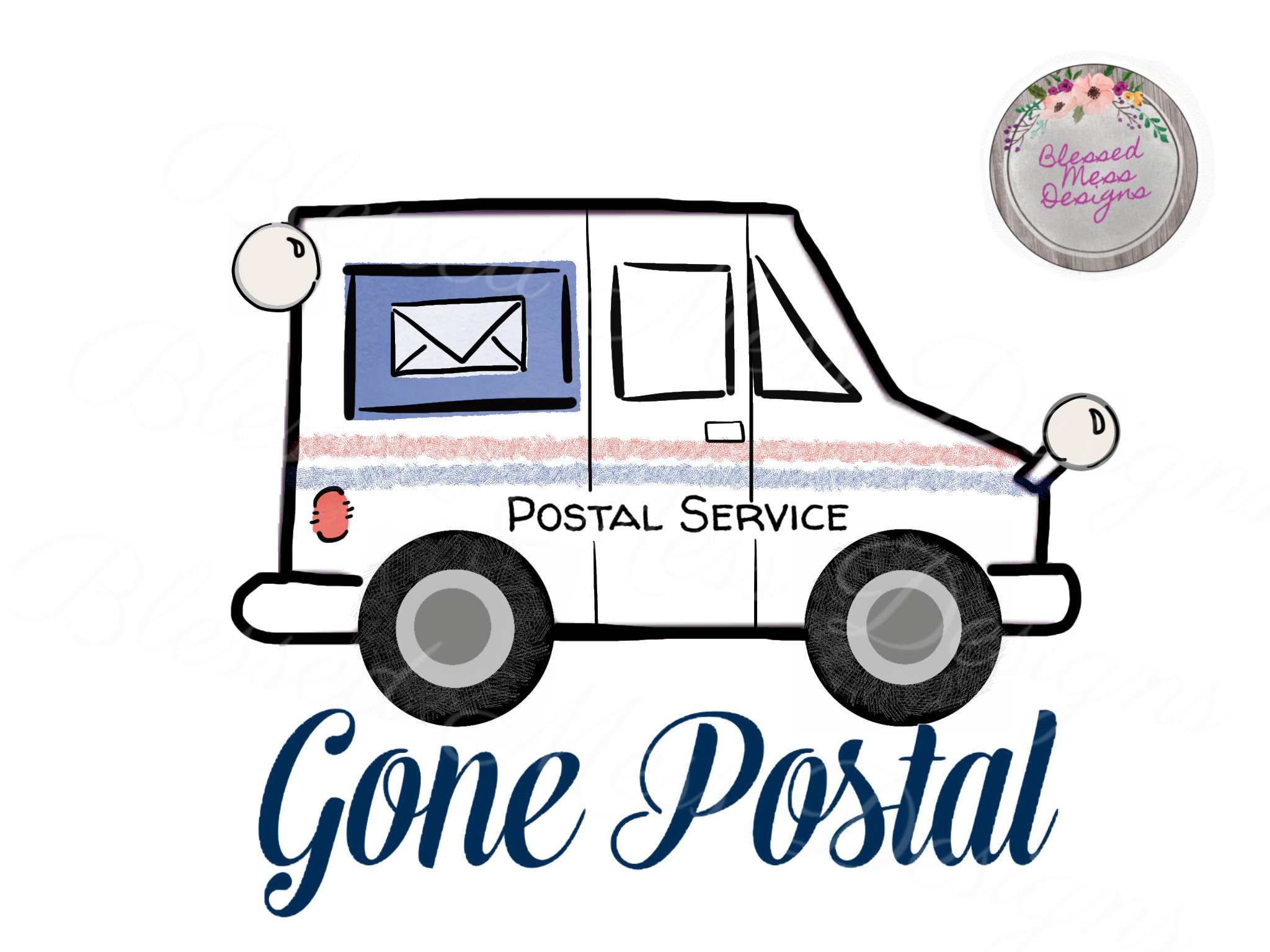 Mail Truck Clipart