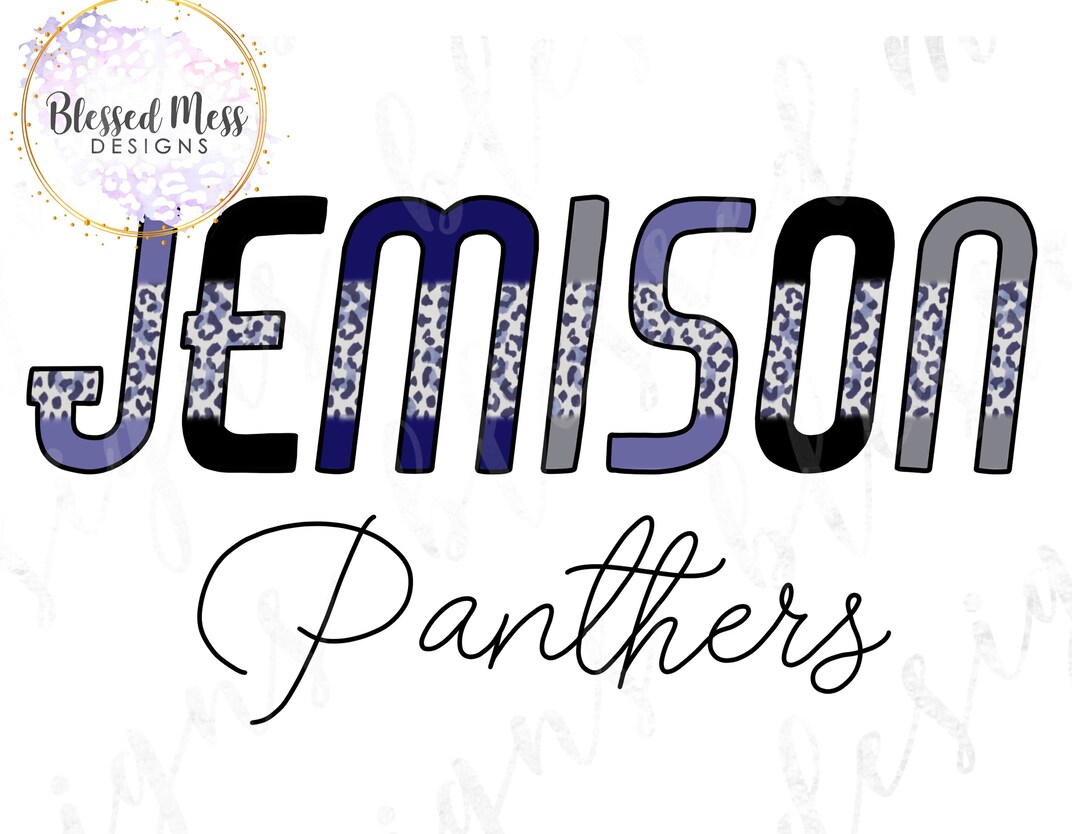Panthers School Mascot Boho Lettering Sublimation Digital Download Png ...