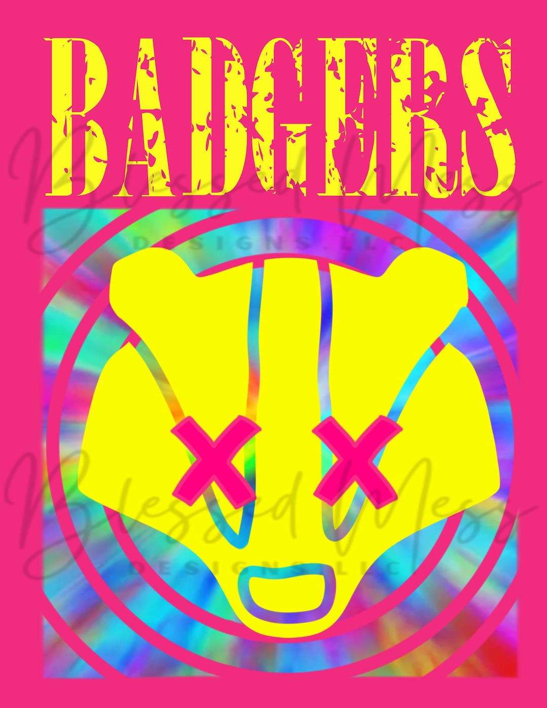 Rock&roll BADGERS 2 Mascot Digital Download PNG - Etsy