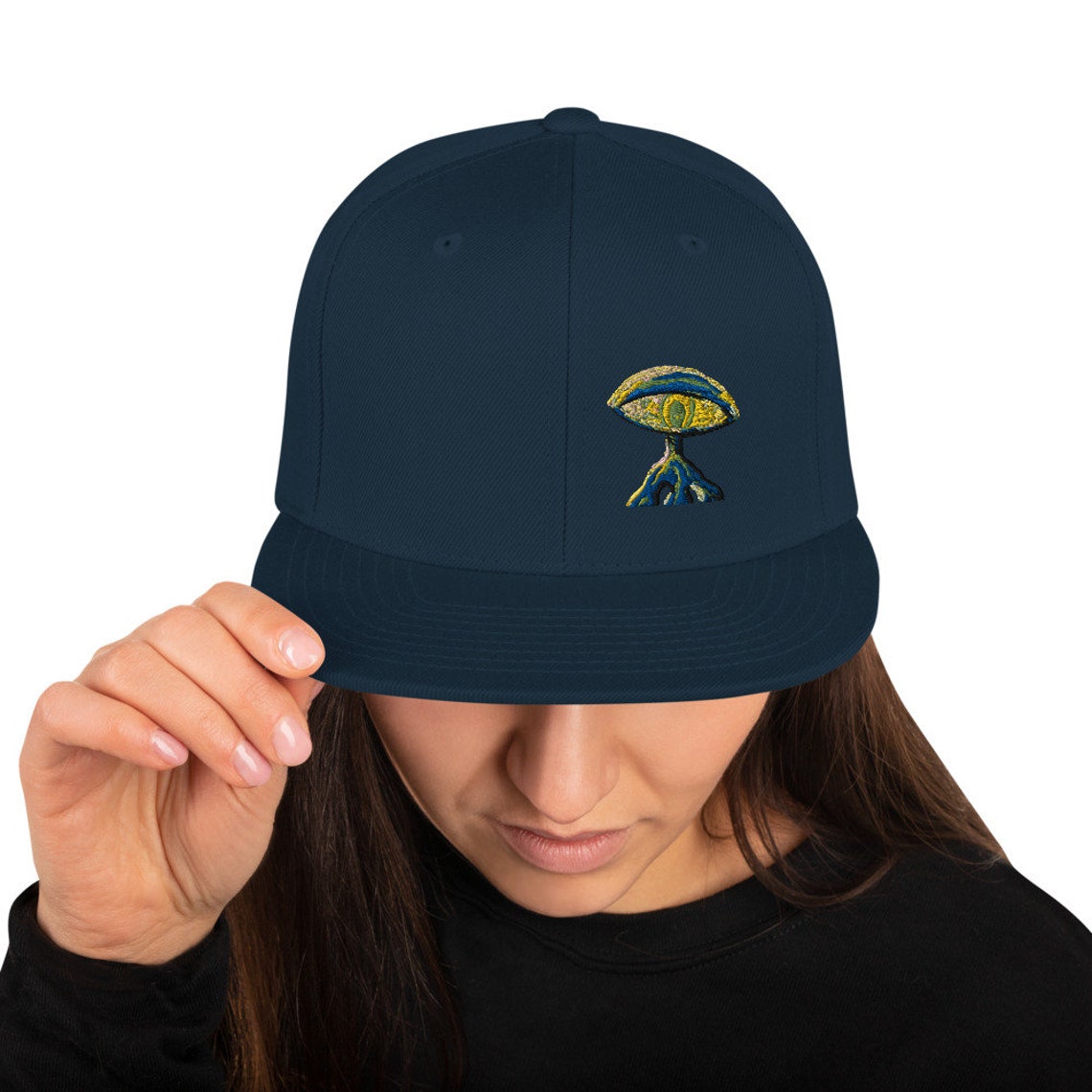 Aliens Are Here Embroidered Snapback Hat - Etsy
