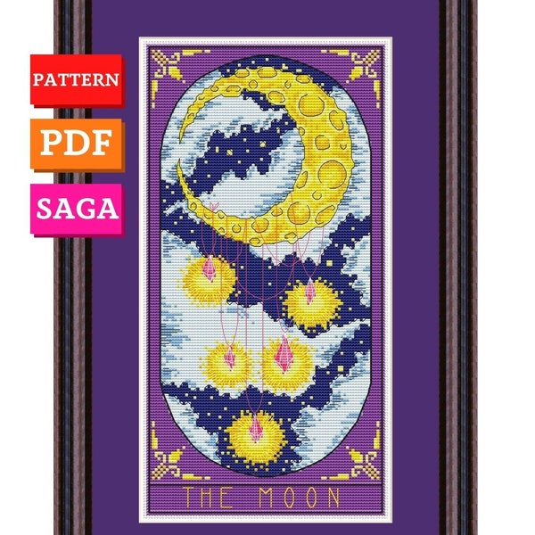 Tarot Card Wiccan Cross Stitch - Etsy