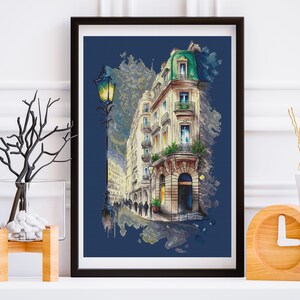 Cross Stitch Pattern Paris Street. Digital Pattern European City ...