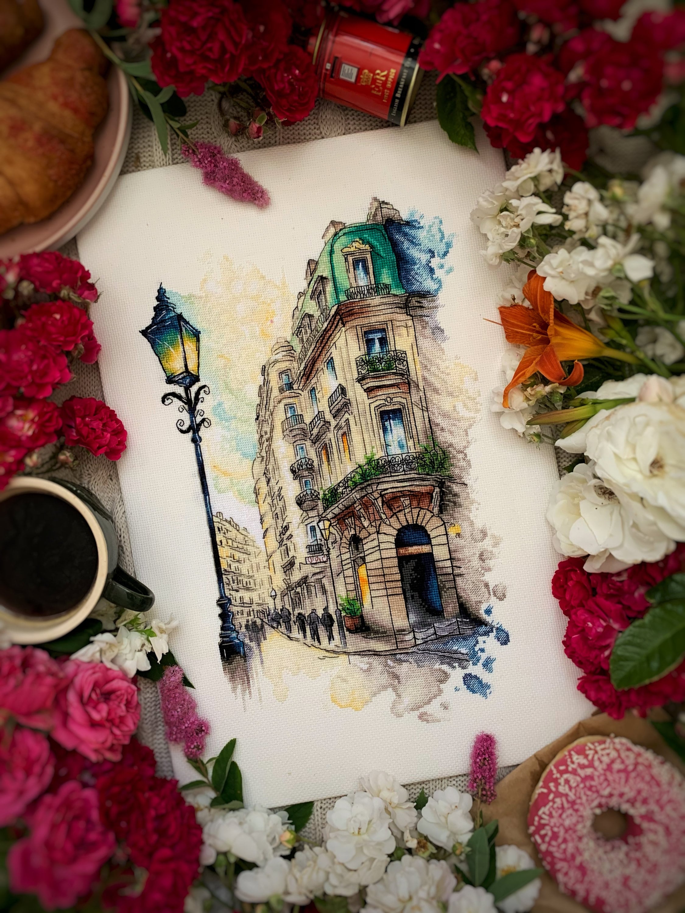 Cross Stitch Pattern European City Landscape Pattern. Digital Pattern ...