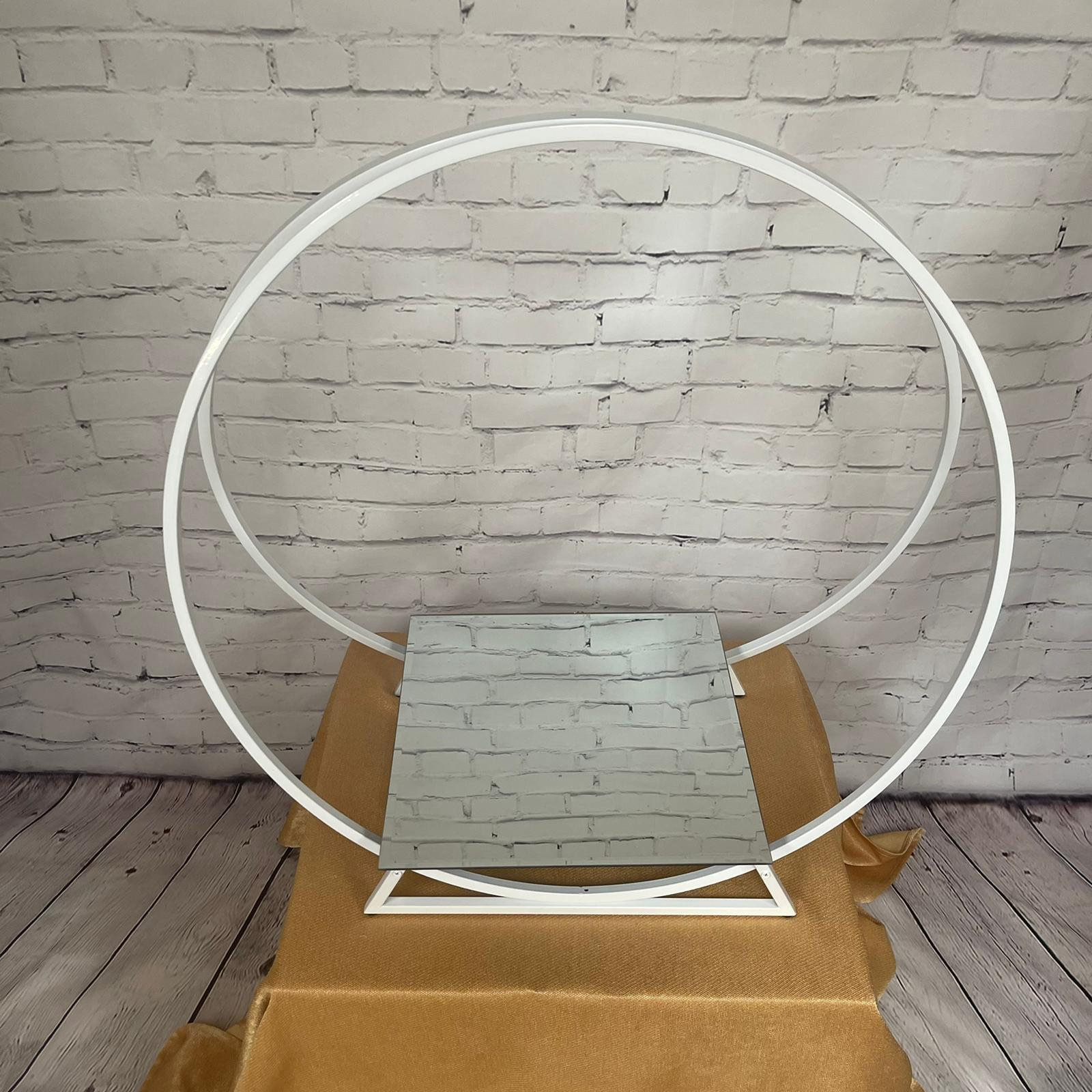 Silver / Gold/ White or Black 70 Cm Double Hoop Metal Tall | Etsy UK