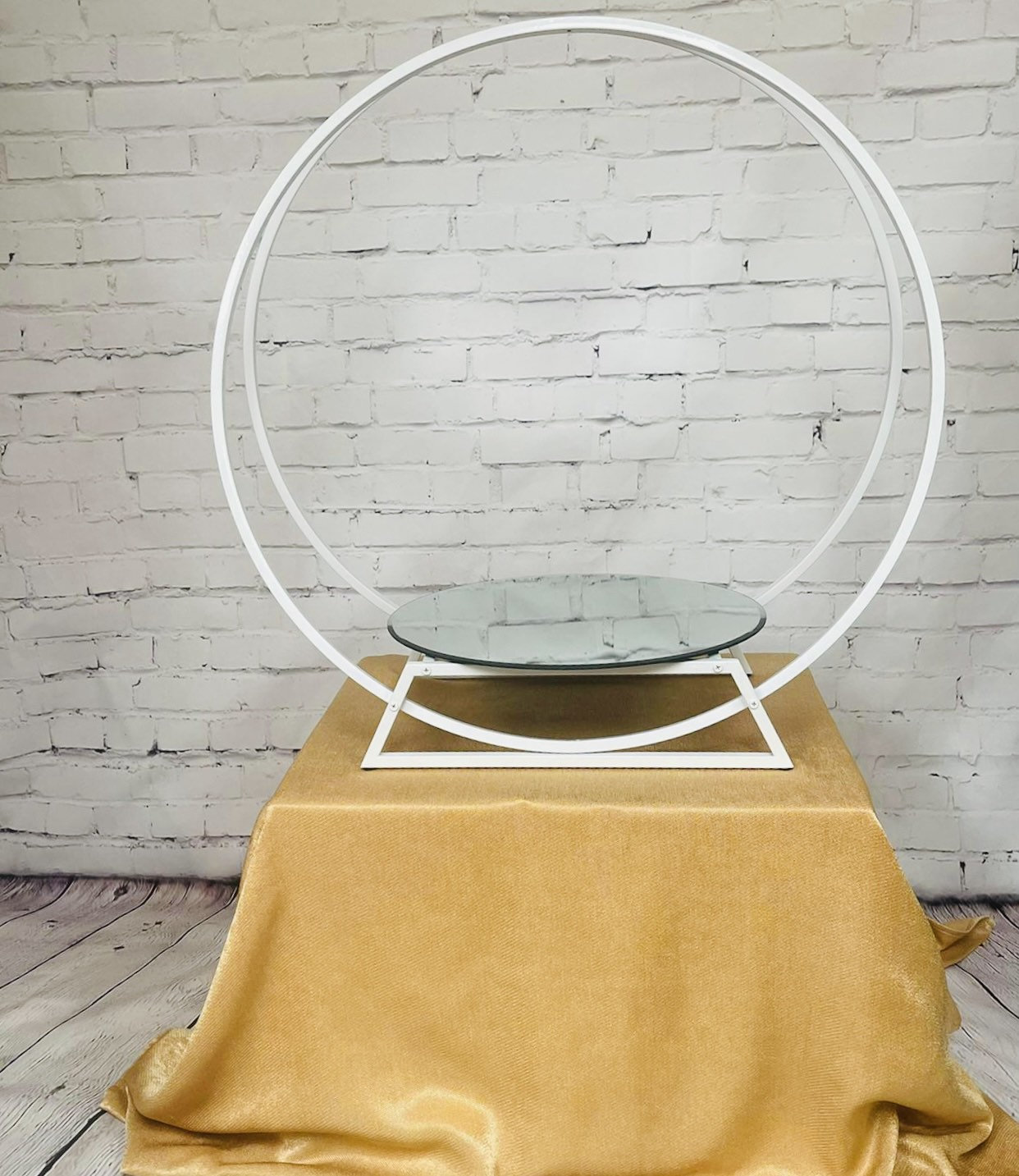 Silver / Gold/ White or Black 70 Cm Double Hoop Metal Tall | Etsy UK