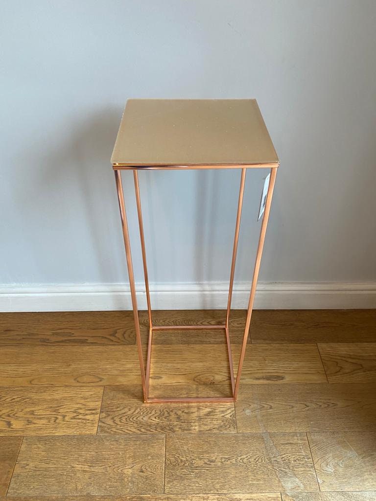 Rose Gold Metal Flower Stand Pedestal Centrepiece for Wedding - Etsy UK