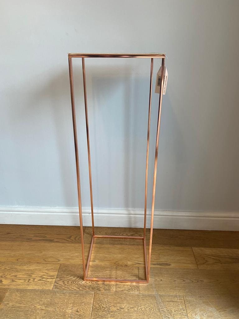 Rose Gold Metal Flower Stand Pedestal Centrepiece for Wedding | Etsy UK