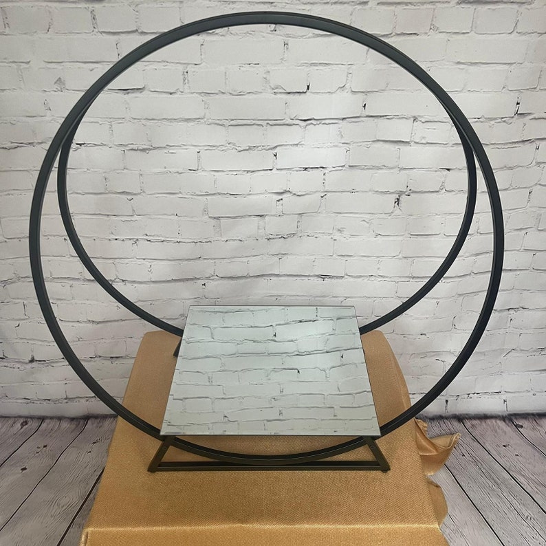 Silver / Gold/ White or Black 70 Cm Double Hoop Metal Tall | Etsy UK