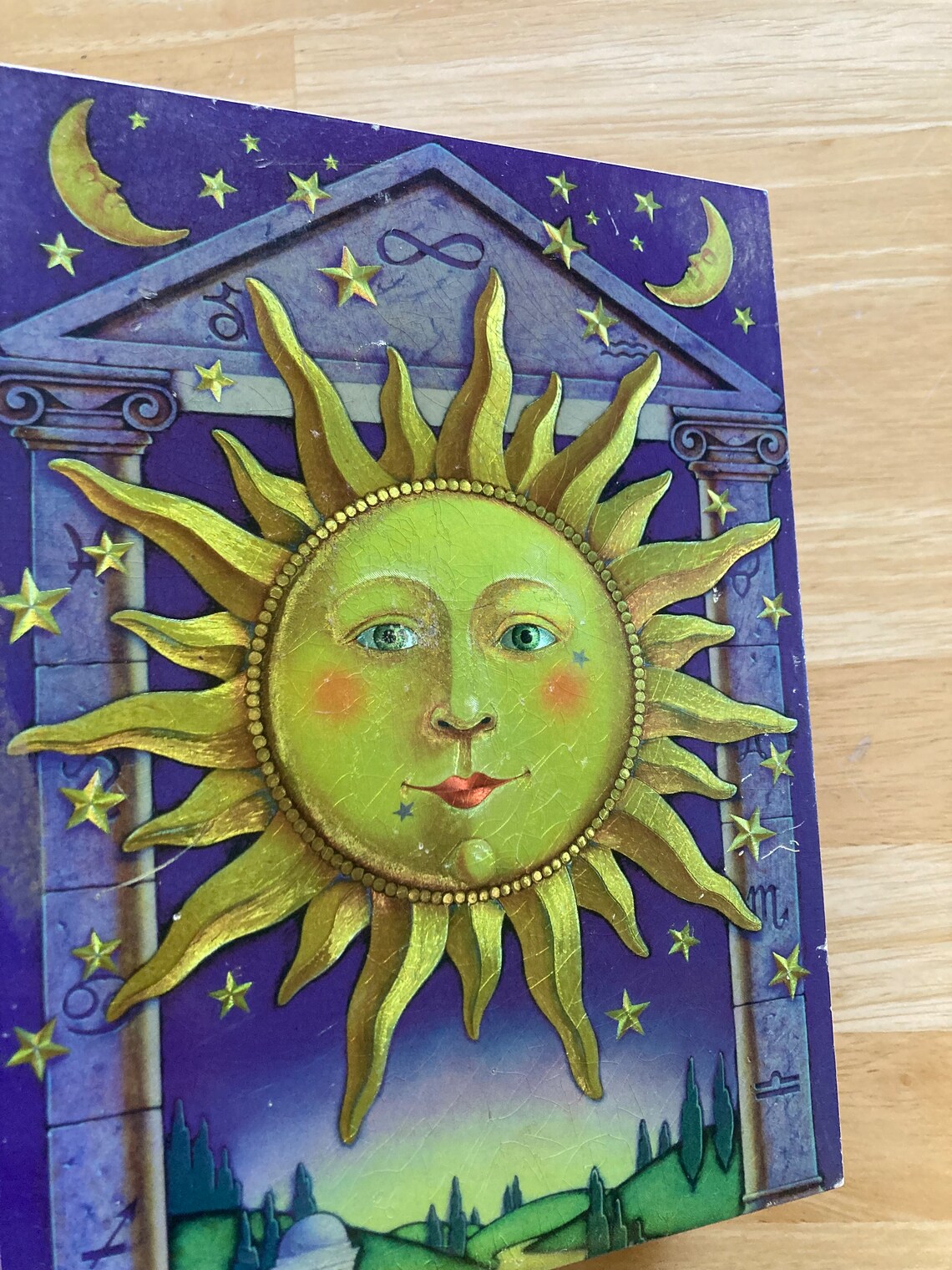 Sun, Moon, and Stars Cedar Hinged Box - Etsy