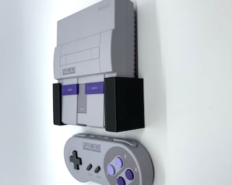 Super Nintendo (SNES) Console Wall Mount (SCREWS INCLUDED) - Etsy