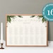 Boho Greenery Seating Chart Template, Editable Seating Chart Template ...