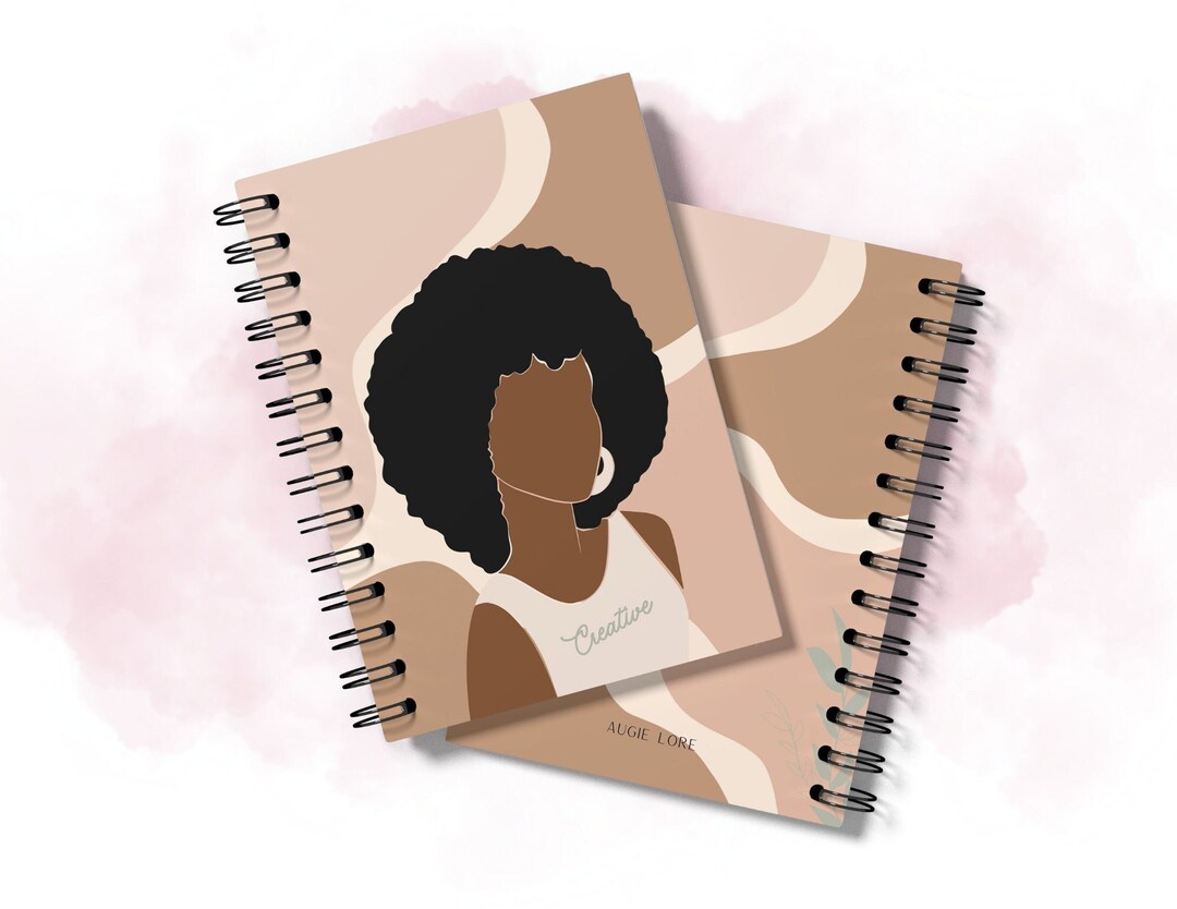 Spiral Notebook Lined Paper Ruled Paper Woman Face - Etsy