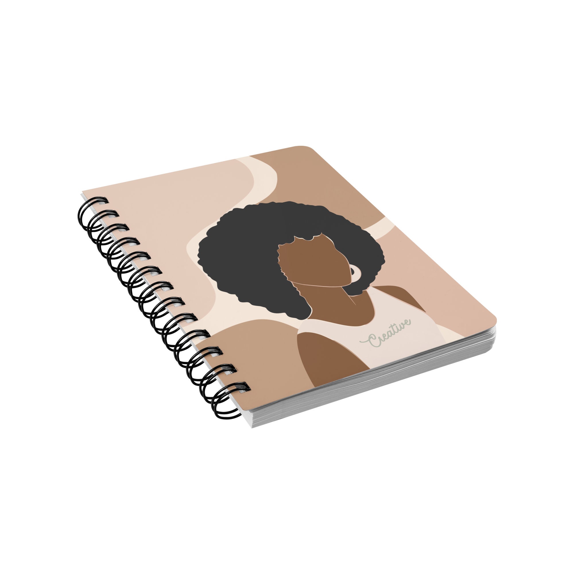 Spiral Notebook Lined Paper Ruled Paper Woman Face - Etsy