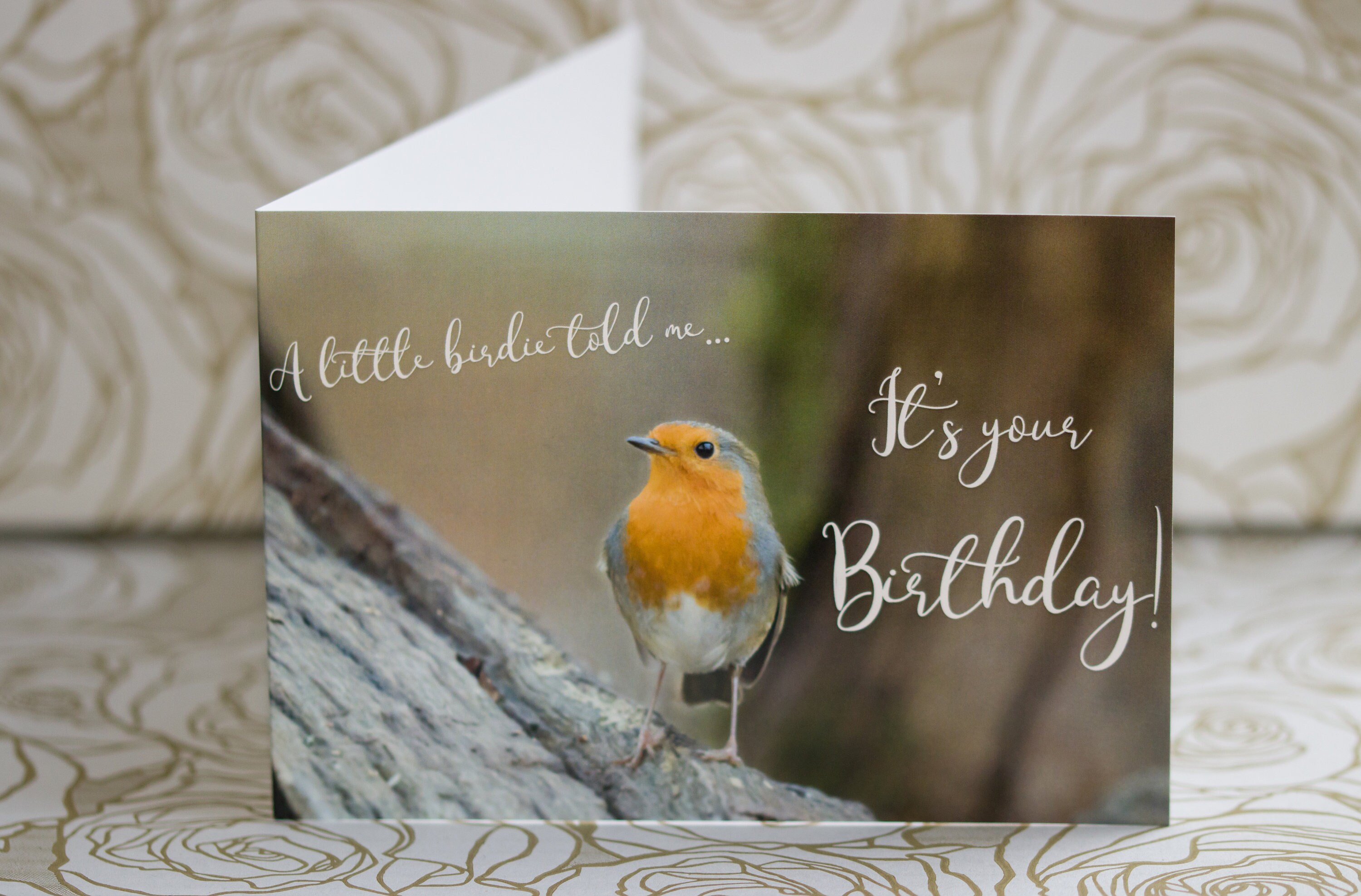 Robin Birthday Card A Little Birdie Told Me Its Your - Etsy UK
