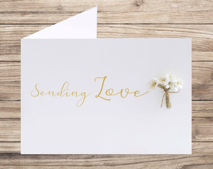 Sending Love Flower Card - Thinking of You - Sympathy Card UK - Get ...