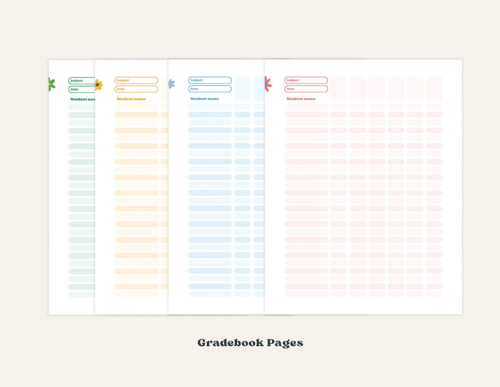 Classroom Binder Covers and Spines, Editable Groovy Retro Teacher ...